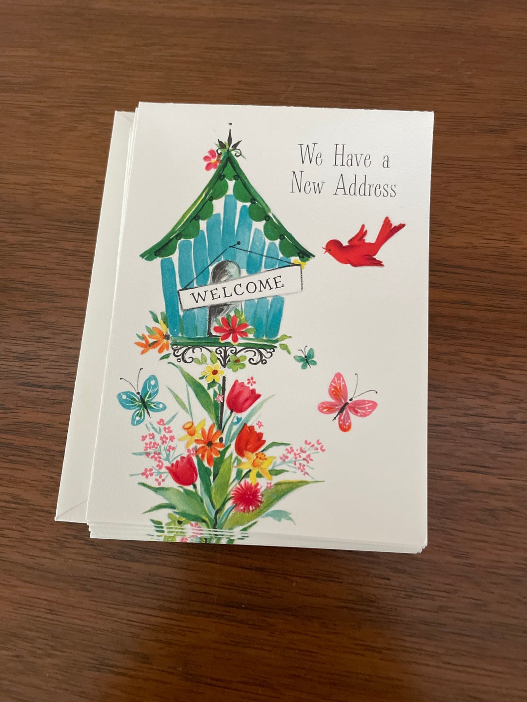 Vintage Moving Cards, 1960's Hallmark New Address Cards, Unused Moving ...