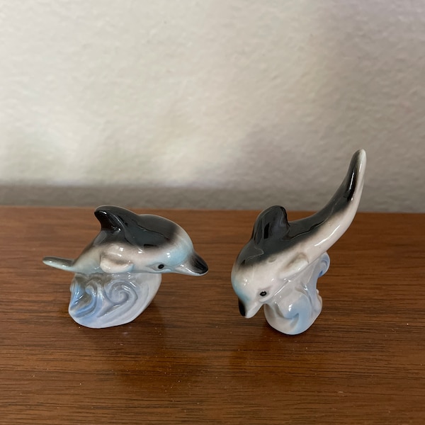 Ceramic Dolphin Figurine - Etsy