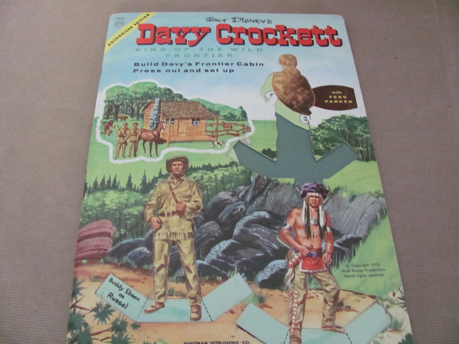 Vintage Davy Crockett Paper Dolls 1950's Whitman Davy | Etsy