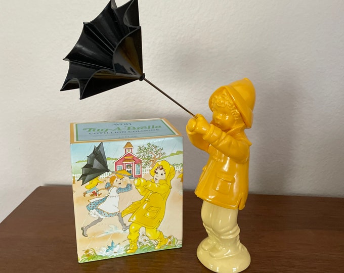 Vintage Avon Cologne Bottle, NOS, 1970's Avon Tug A Brella, Boy With ...