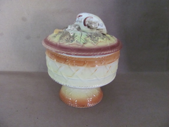 Vintage Pedestal Compote Bird Dish 1960's Betson Japan - Etsy