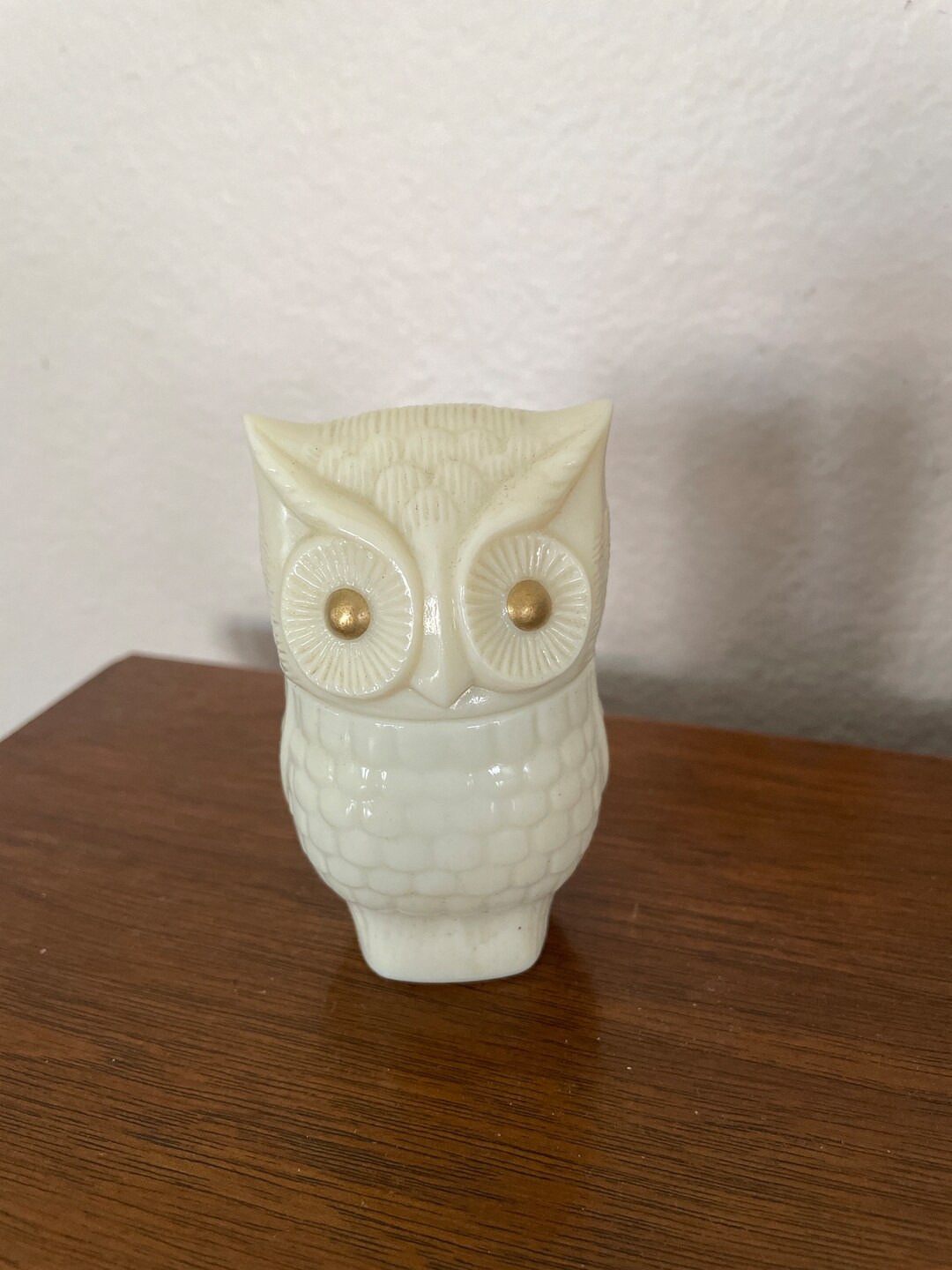 Vintage Avon Owl Jar, 1970's Avon Precious Owl Milk Glass Jar, Cream ...