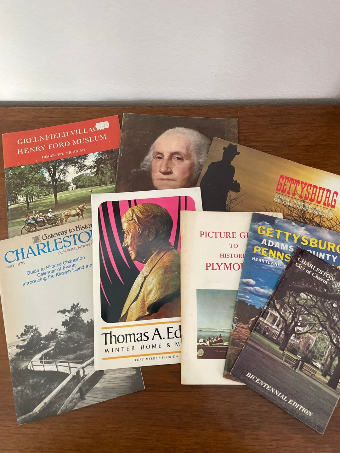 Vintage Historical Travel Booklets, 1970's Gettysburg, Plymouth ...