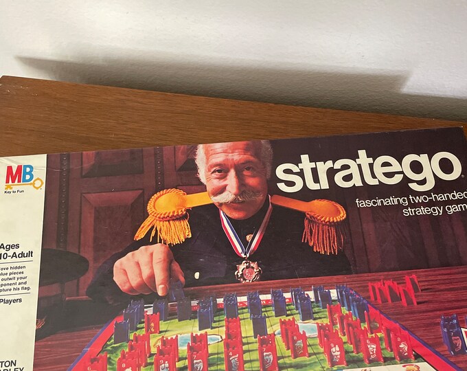 Vintage Board Game, 1970's Milton Bradley Stratego Board Game, Complete ...