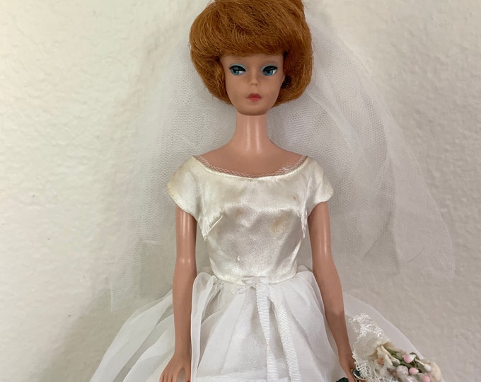Vintage Barbie Clothes, 1960's Barbie Bride's Dream Outfit, Wedding ...