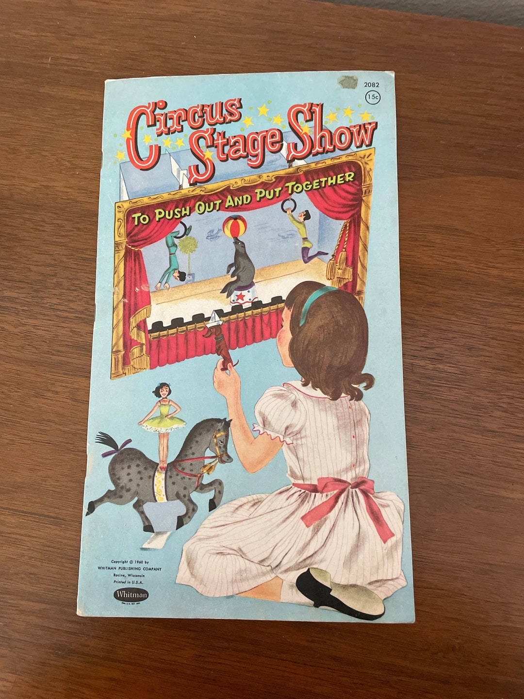 Vintage Kids Activity Play Book, 1960's Whitman Circus Stage Show ...