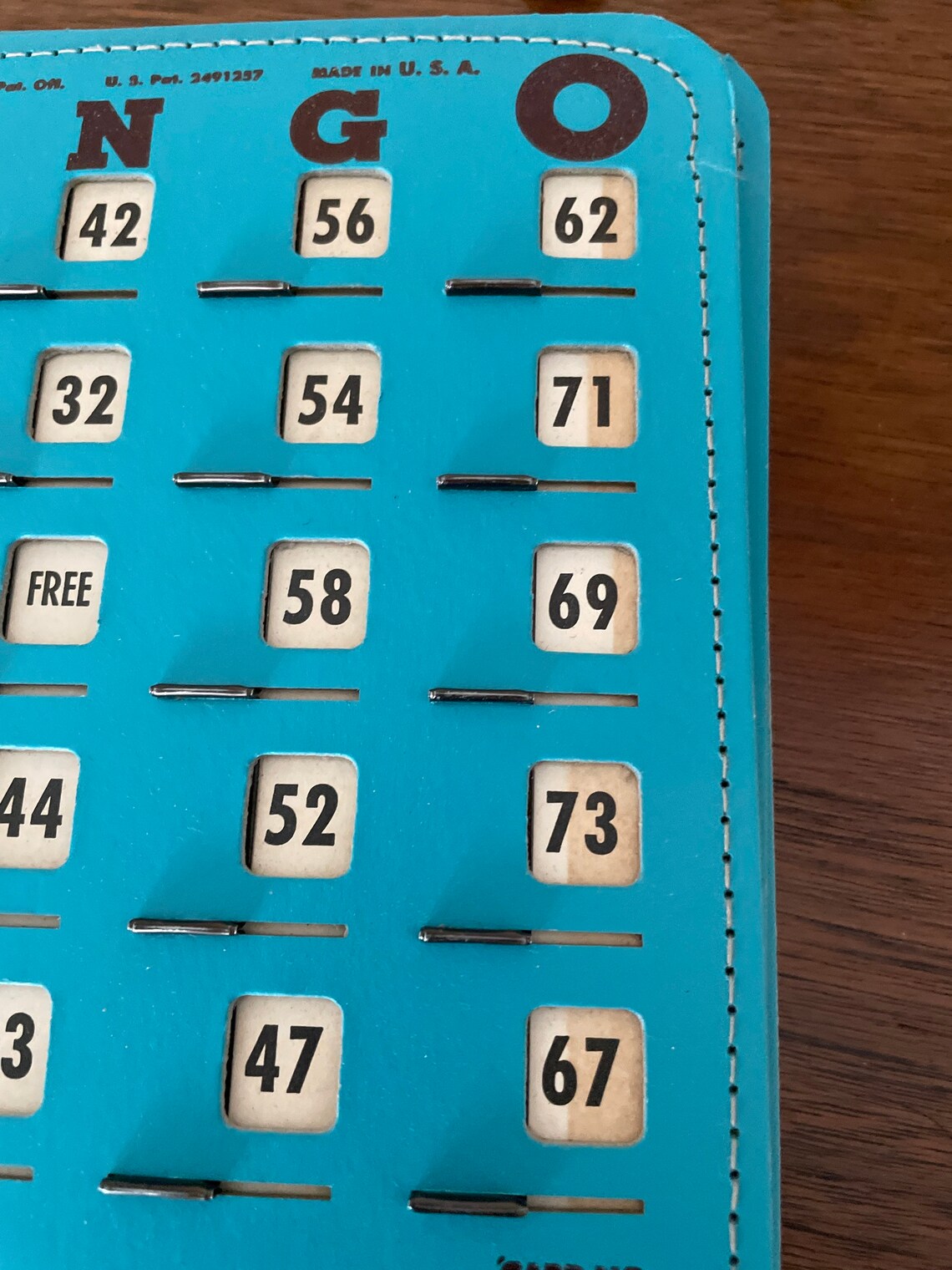 Vintage Bingo Cards 1960's Pla-mor Bingo Cards Sliding - Etsy