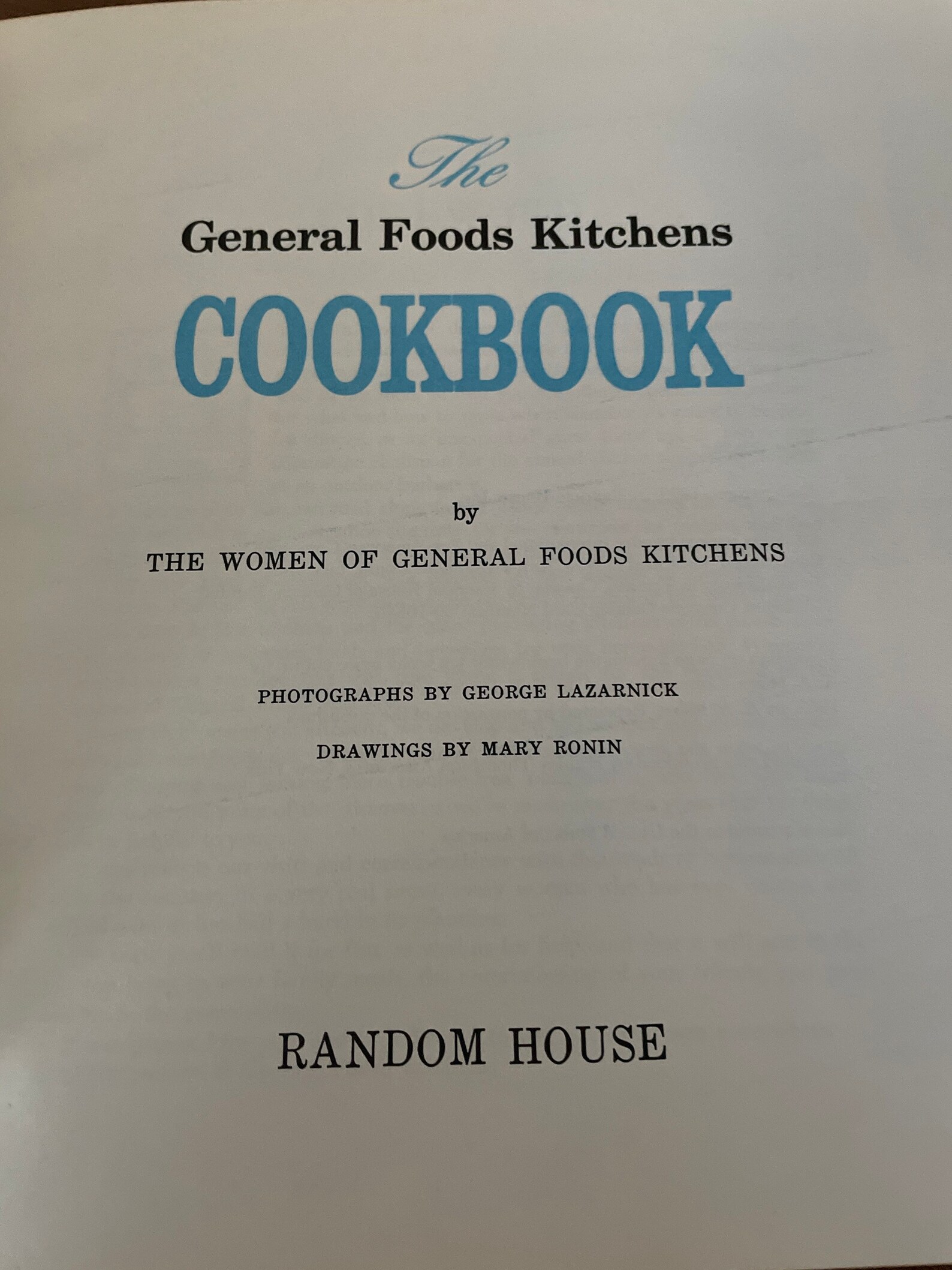 Vintage Cookbook, 1950's General Foods Kitchens Cookbook, Vintage ...