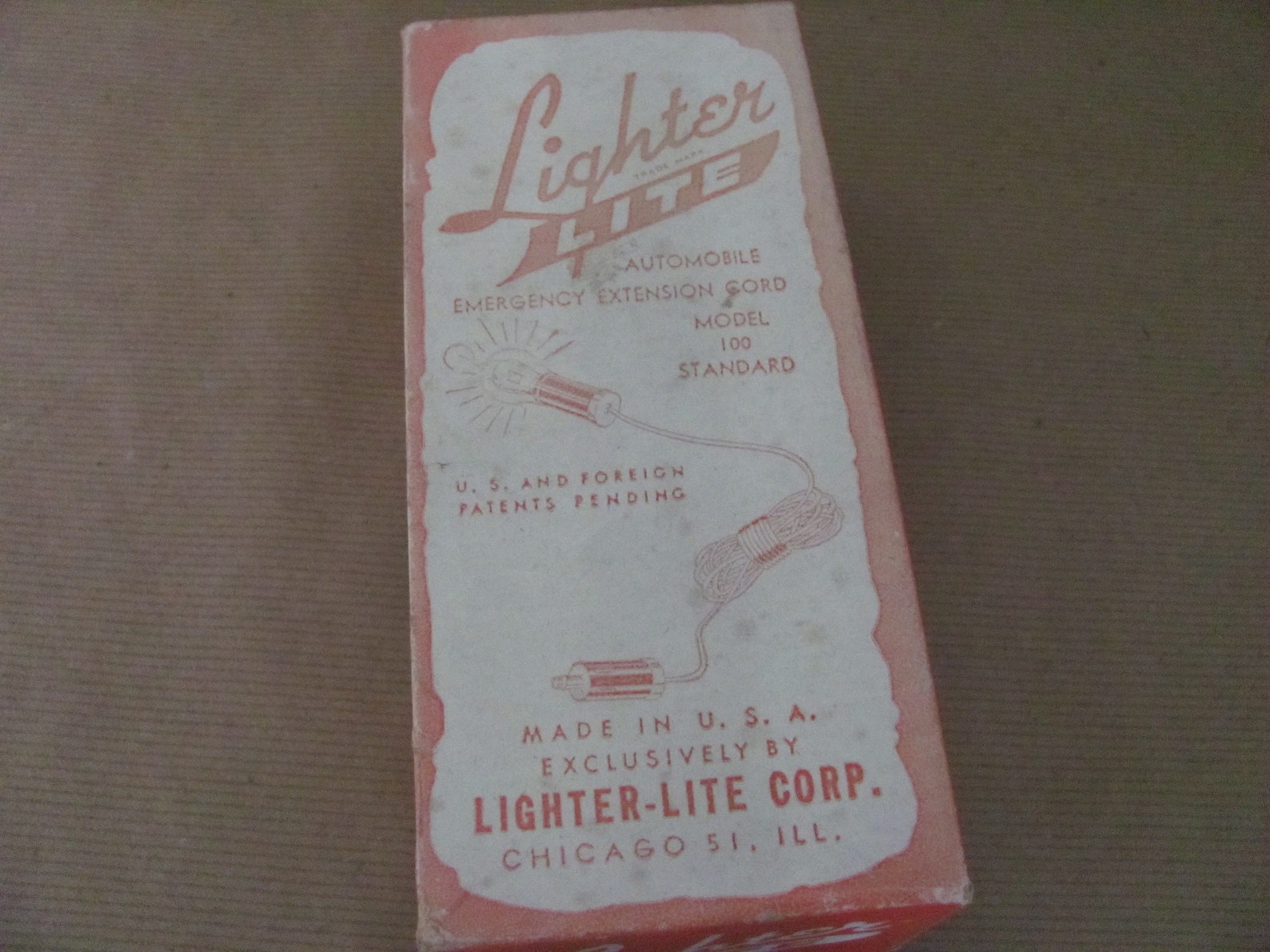 Vintage Car Light, 1950's Lighter Lite, NOS Car Cigarette Lighter Plug ...