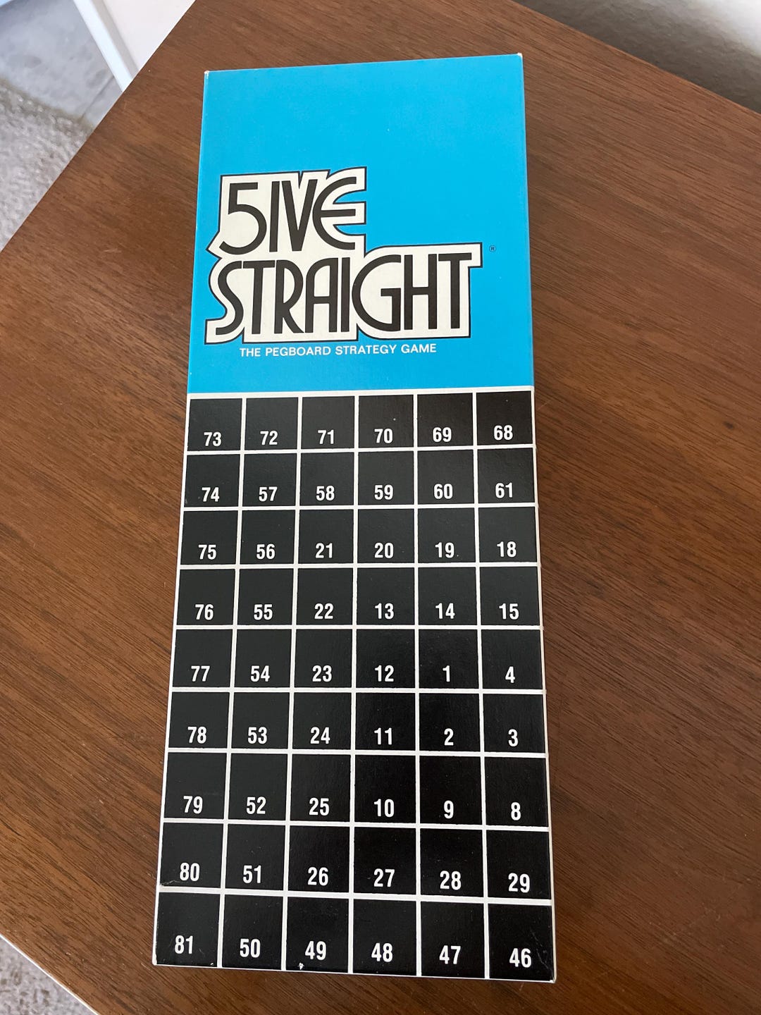 Vintage Five Straight Game, 1960's Straight Line Products Five Straight ...