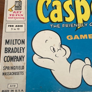 Vintage Casper Board Game, 1950’s Milton Bradley Casper the Friendly ...