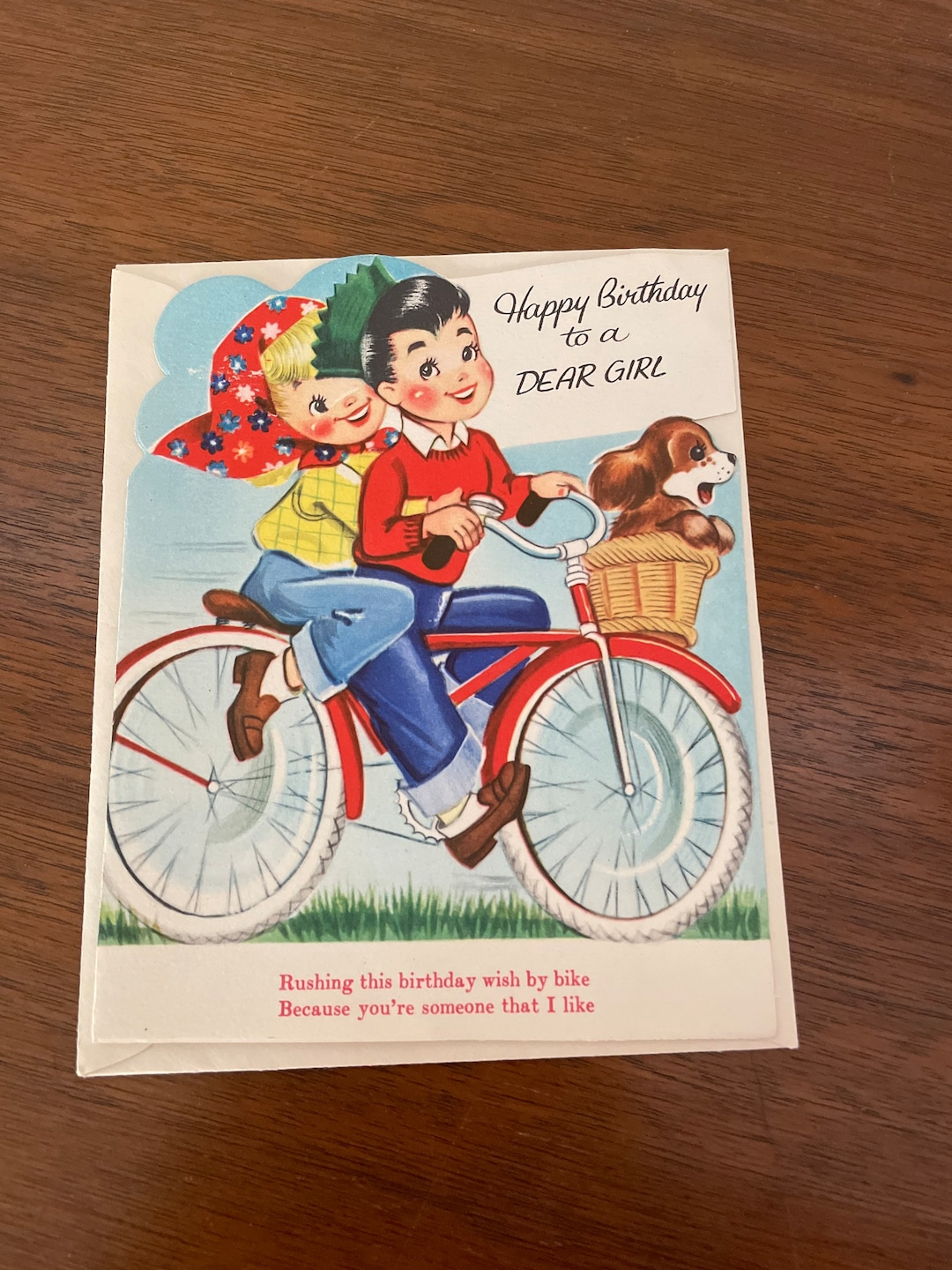 Vintage Unused Birthday Card, 1960's Little Girl Birthday Card With Envelope, 1960's Birthday ...