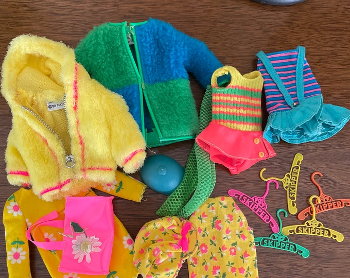 Vintage Skipper Clothes Lot, 1960's Skipper Mod Clothing, Vintage ...