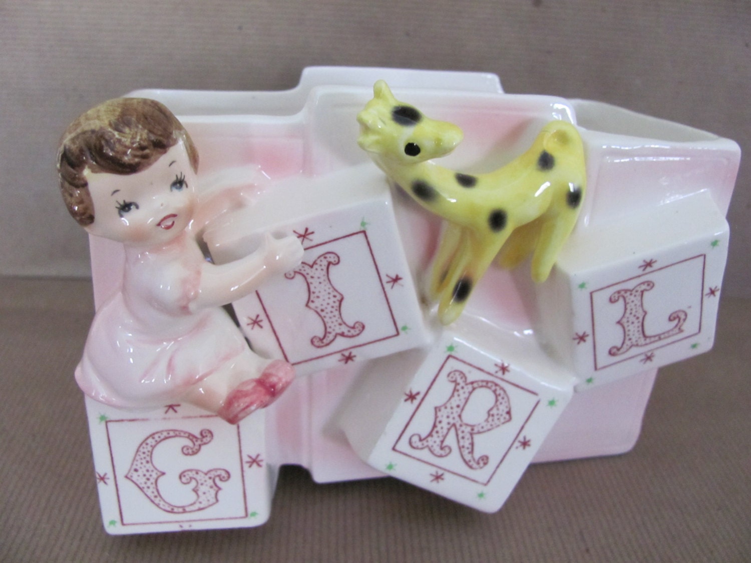 Vintage Baby Girl Planter 1950's Relpo Planter Baby Girl | Etsy