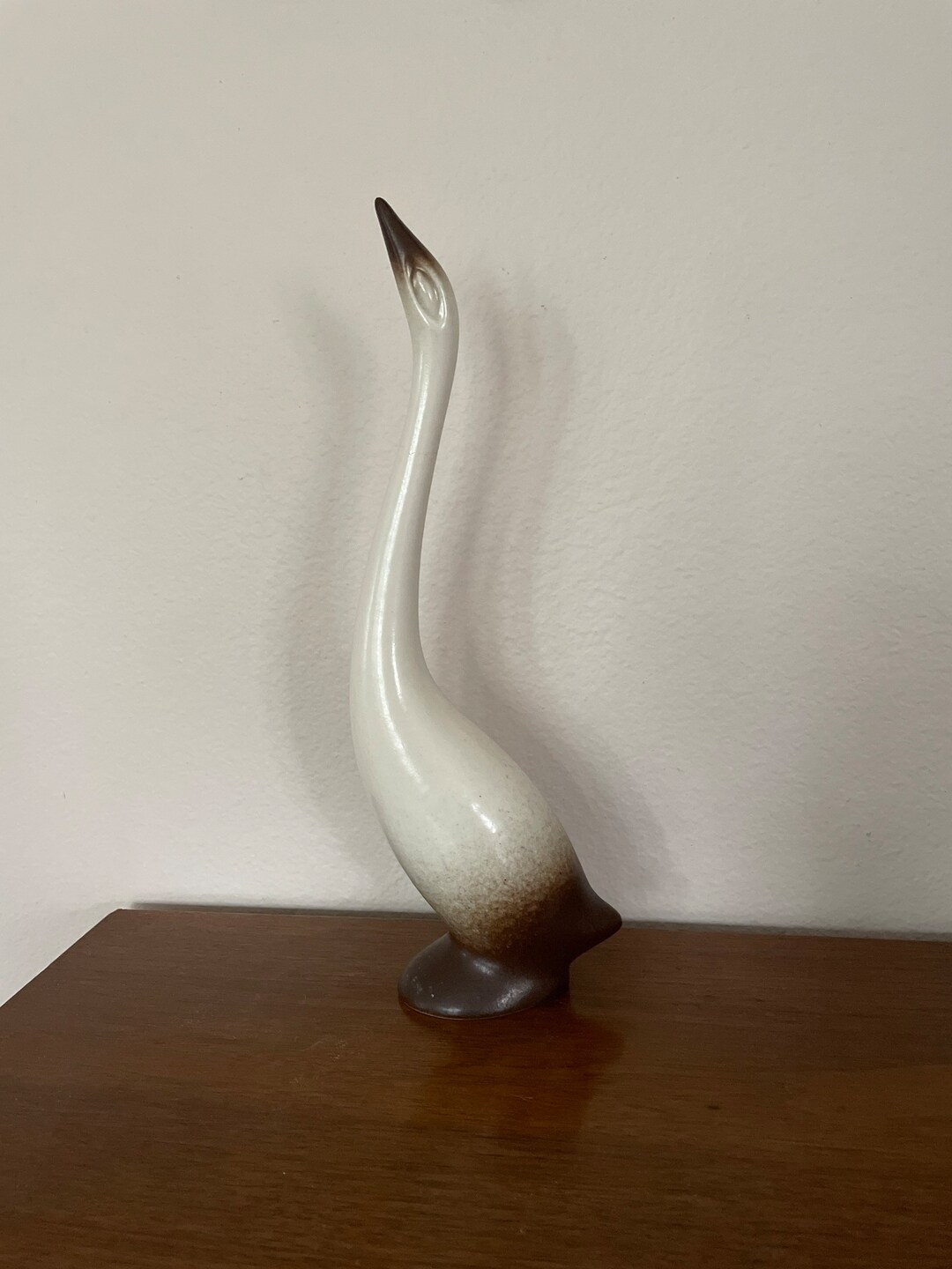 Vintage Long Neck Goose Figurine, 1960's Howard Pierce Pottery Goose ...