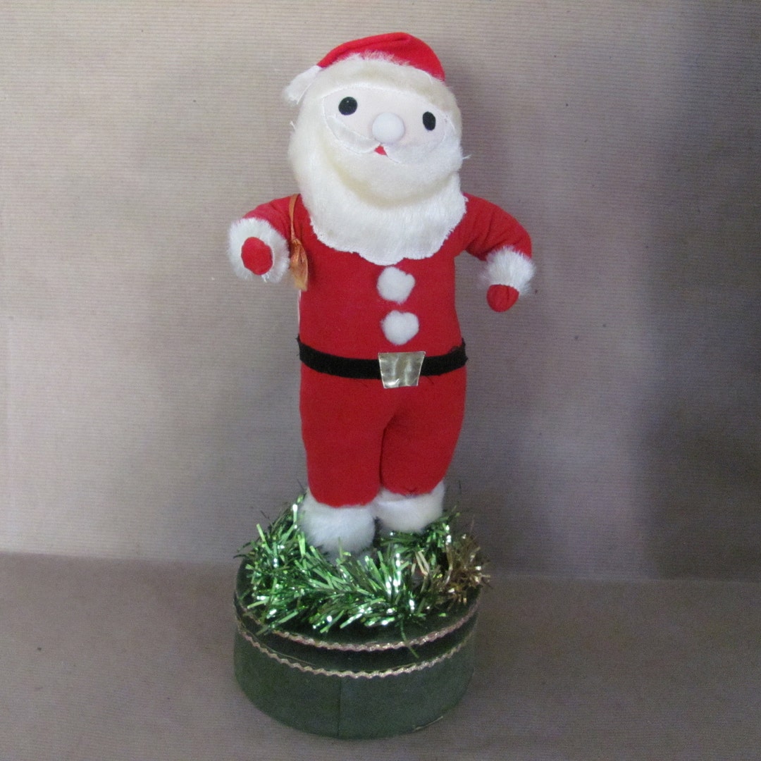 Vintage Christmas Decoration, 1960's Santa Figurine, Japan Santa Decor ...