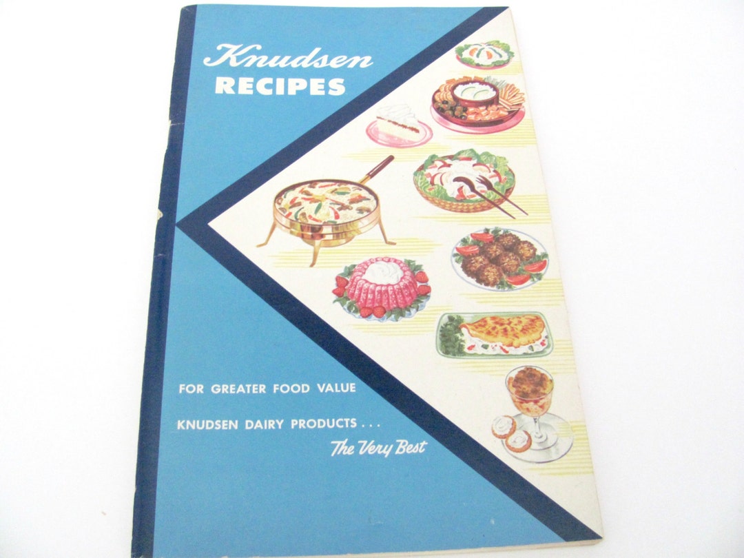 Vintage Recipe Booklet, 1950s Knudsen Dairy Cookbook, Pamphlets, 1950s ...