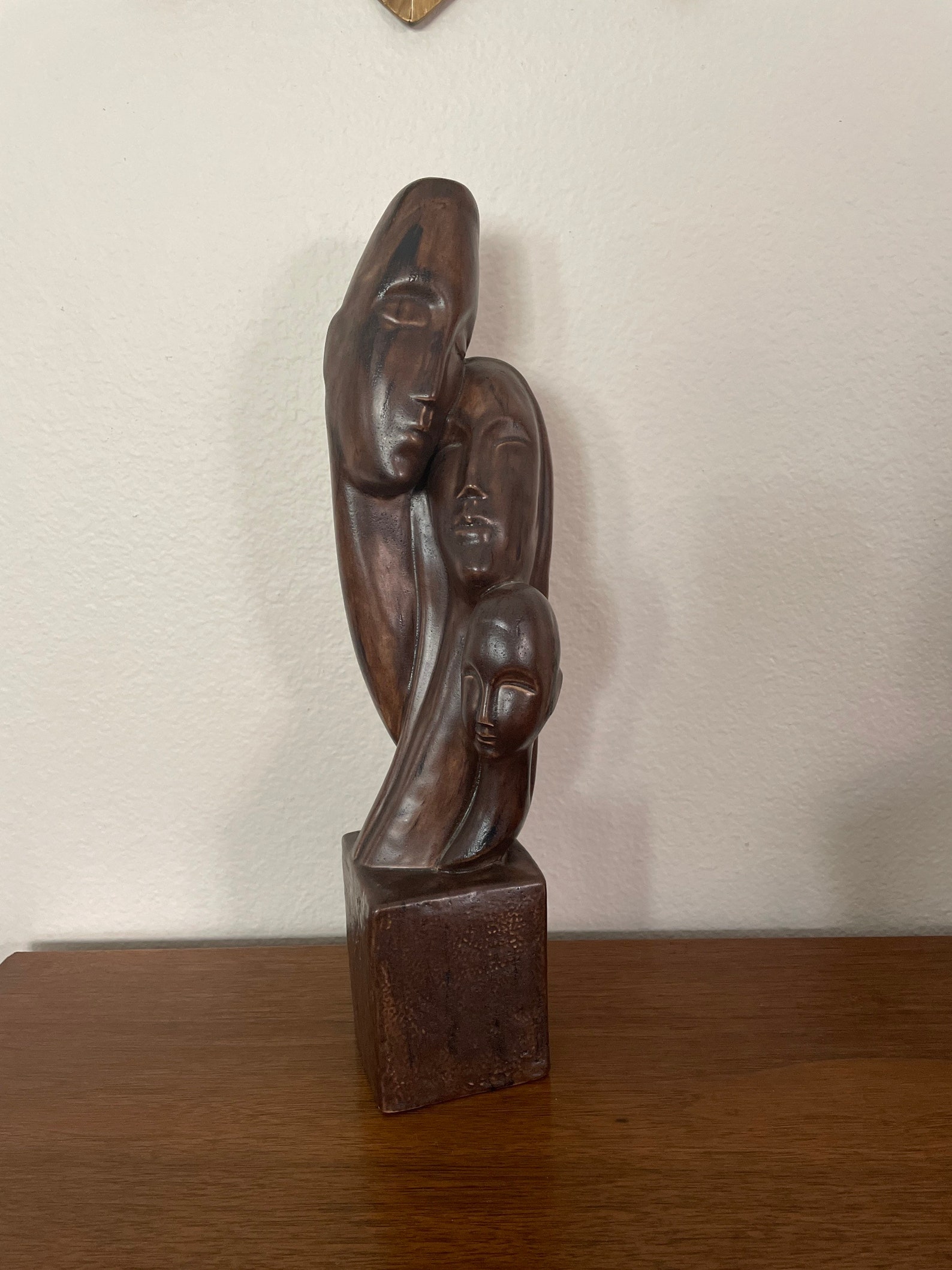 Vintage Abstract Family Statue 1980's Ceramic Family Head - Etsy