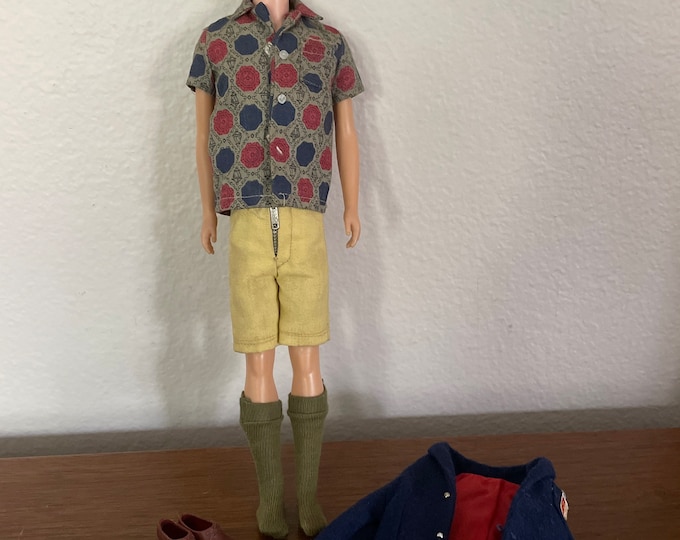 Vintage Ken Doll Outfit, 1960's Ken Clothes, Sport Shorts 783, Pak Navy ...