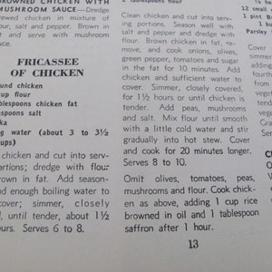 Vintage Poultry Recipe Booklet, 1940s Culinary Arts Institute, Vintage ...