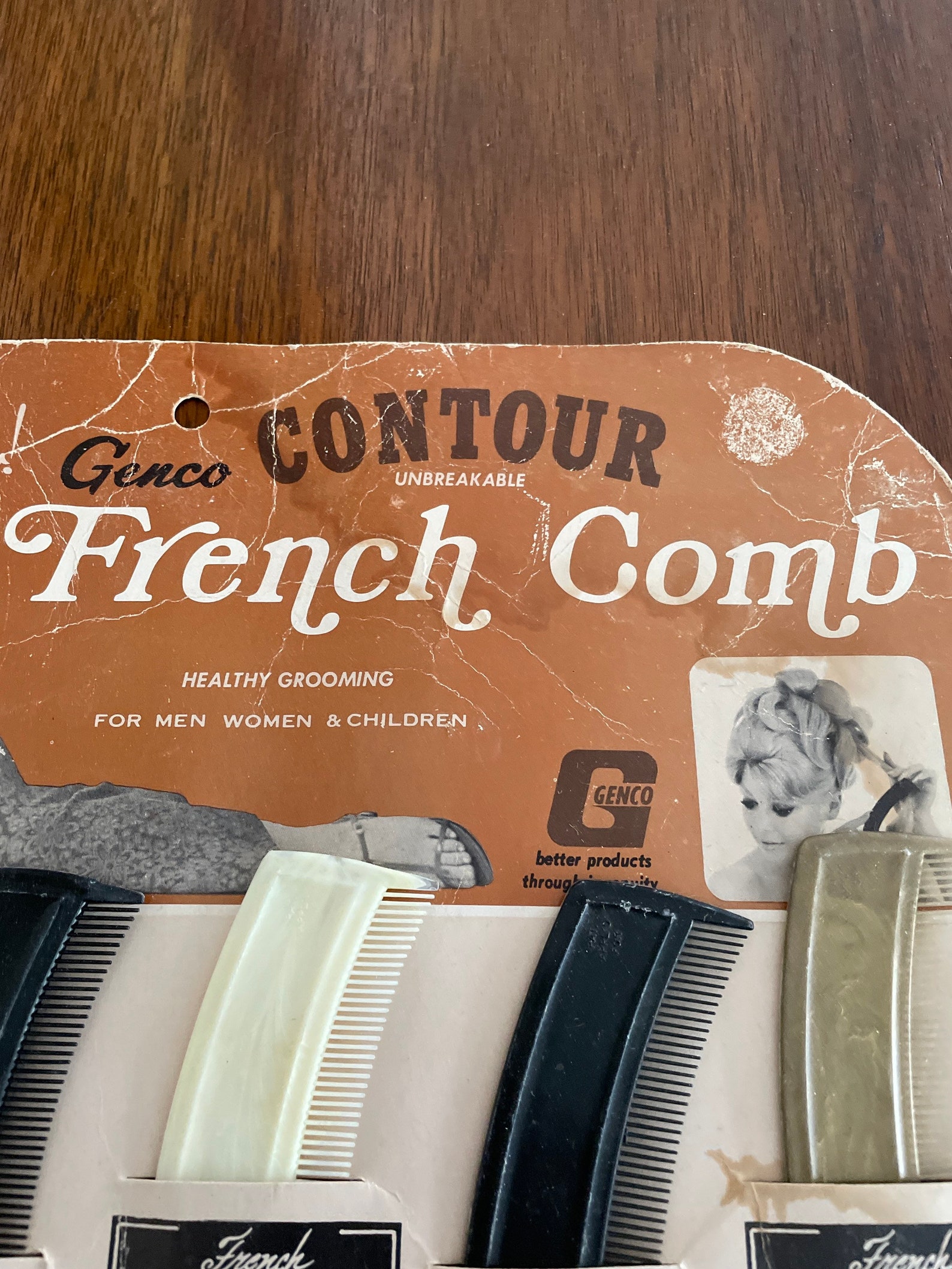 Vintage Store Display, 1960's Genco French Comb Store Display, Plastic ...