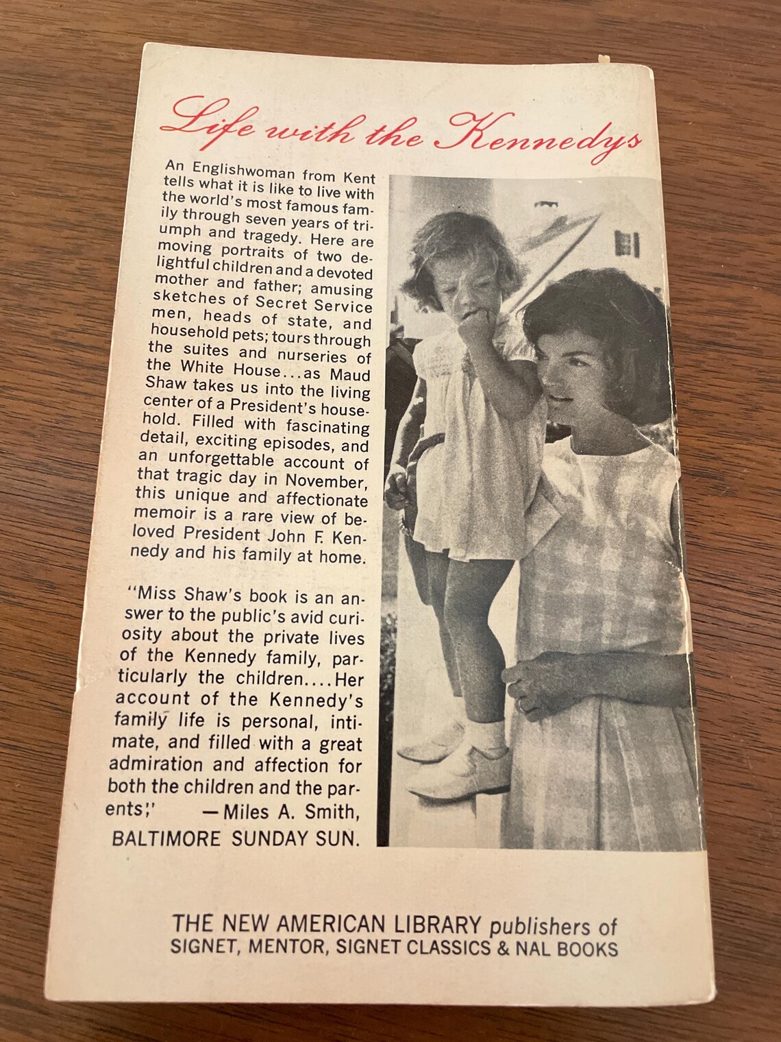Vintage Kennedy Book, 1960's White House Nannie, My Years With Caroline ...