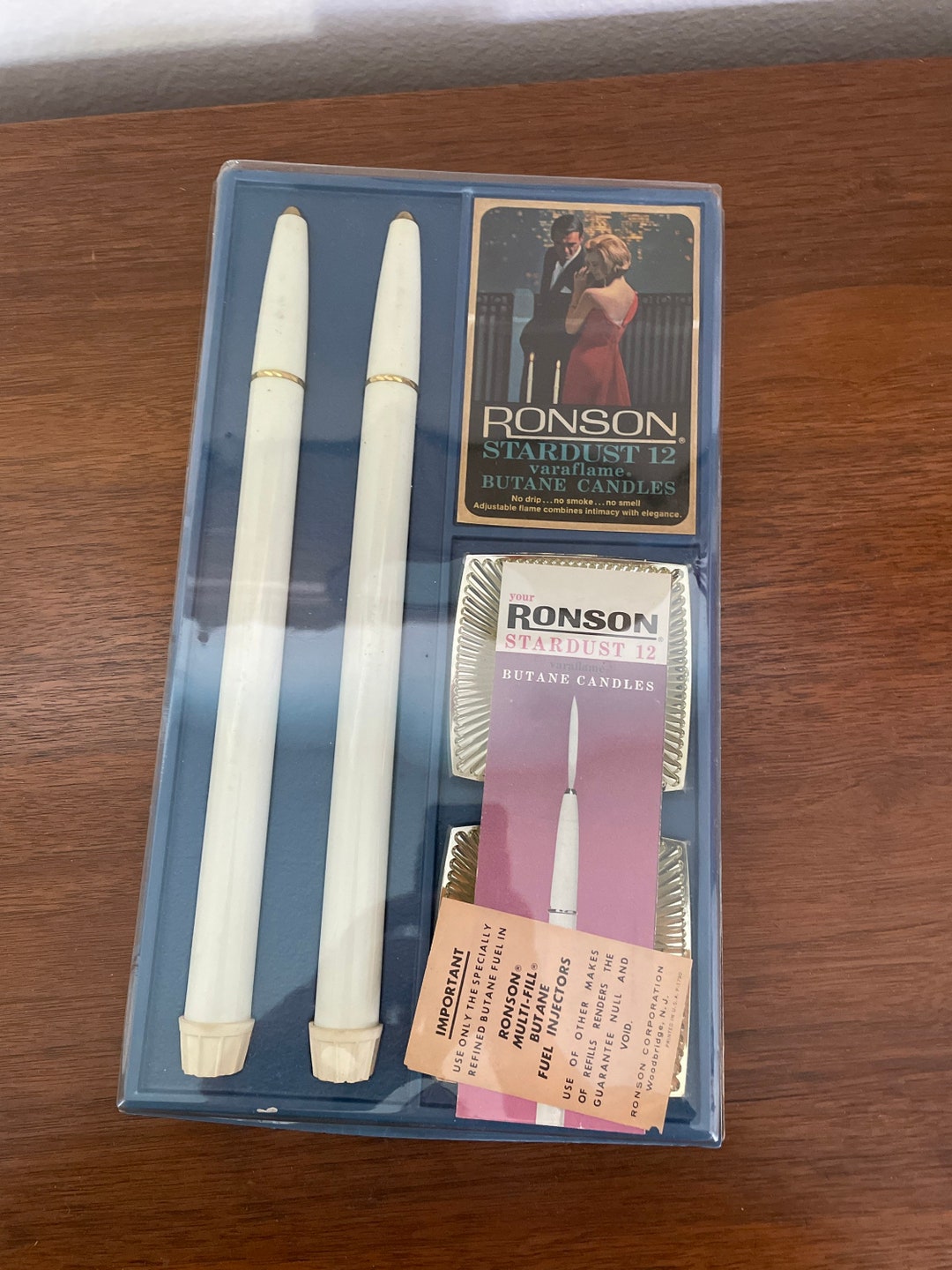 Vintage Butane Candles, 1960's Ronson Stardust Varaflame Gas Candles ...