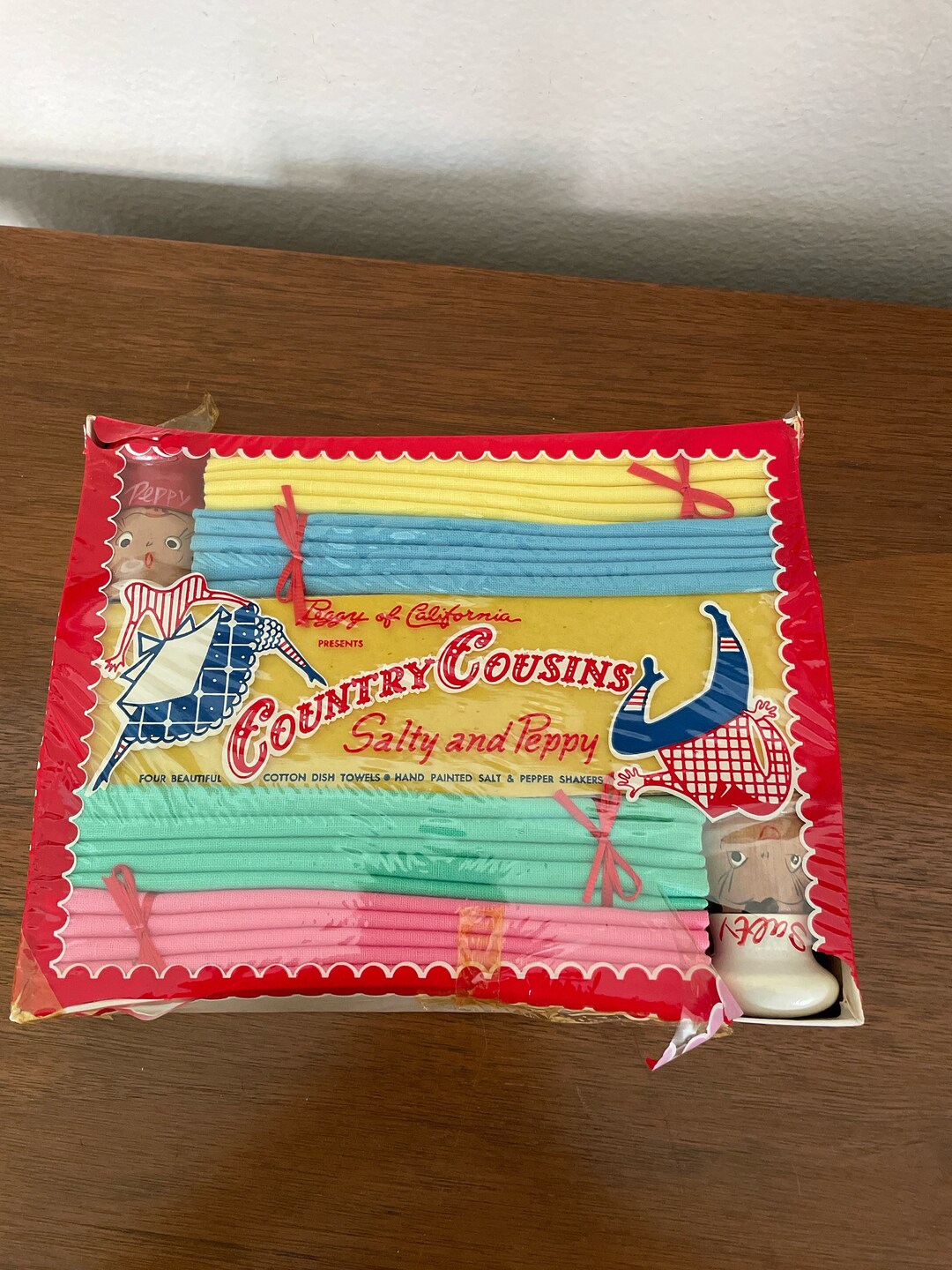 Vintage NOS Kitchen Set, 1960's Peggy of California Country Cousins ...