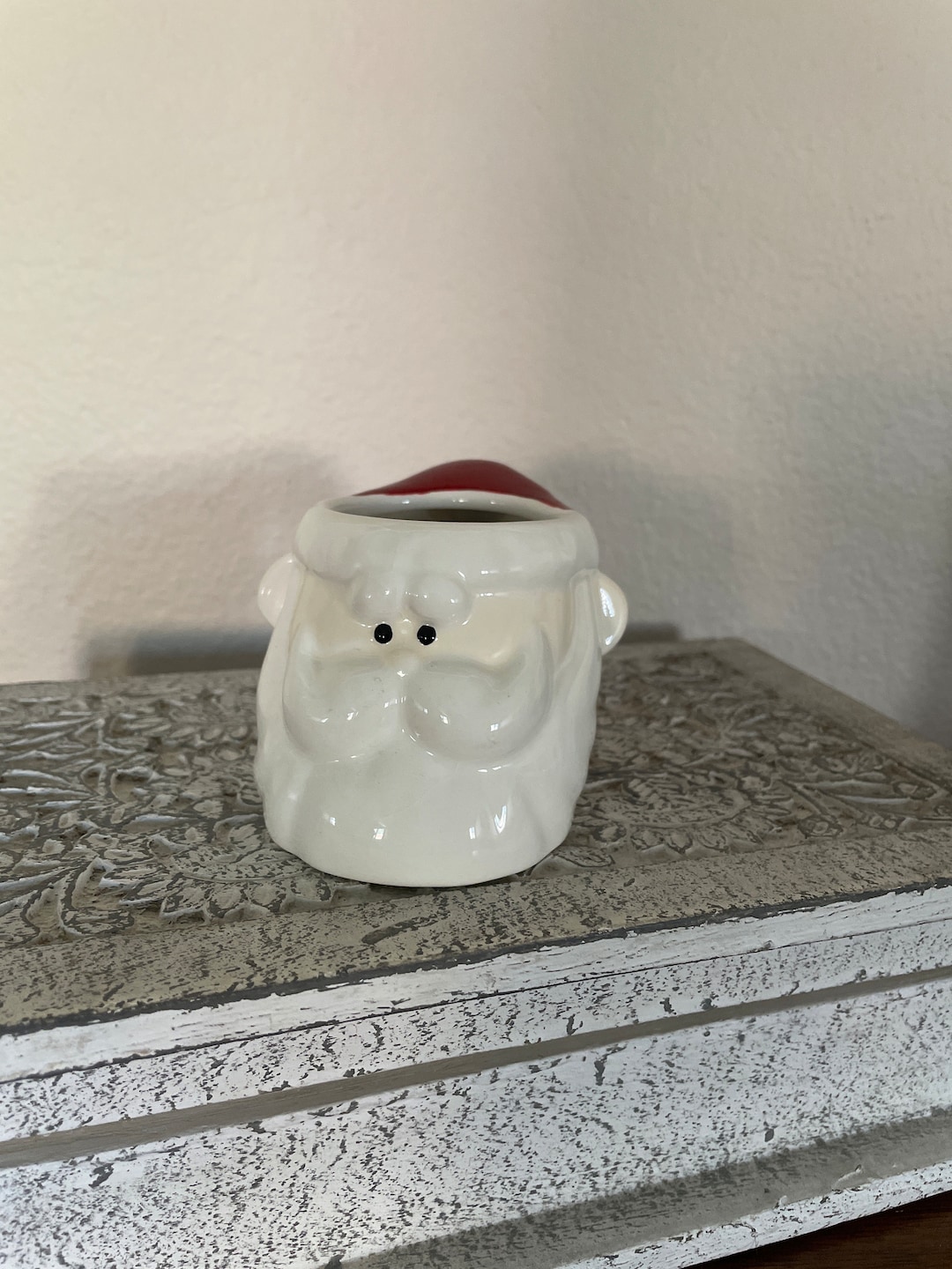 Vintage Rudolph Santa Mug, 1990's Enesco Ceramic Santa Head Mug, 1990's ...