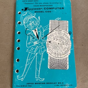 Vintage Pilot Wind Calculator, 1960's Jeppesen Wind Easy Computer, E6B ...