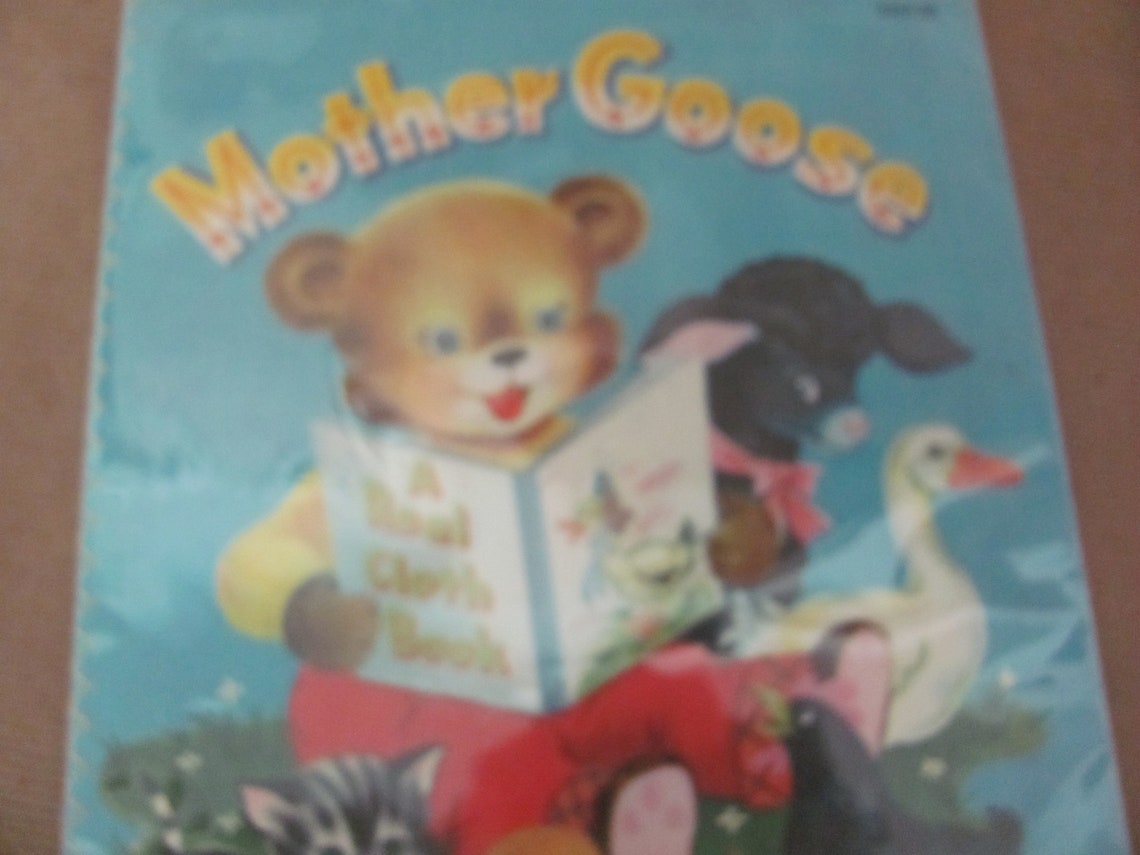 Vintage Cloth Baby Books 1950's Whitman Mother Goose - Etsy