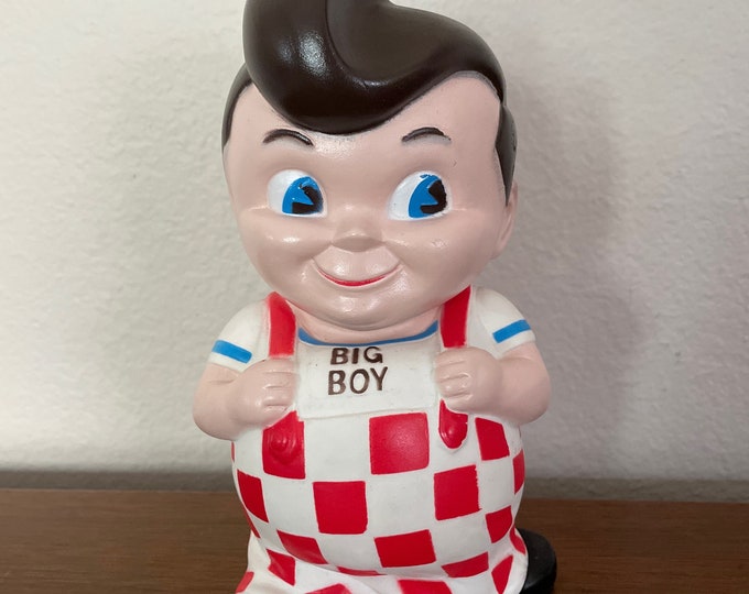 Vintage Big Boy Figure 1990 S Bob S Big Boy Rubber Bank Figure