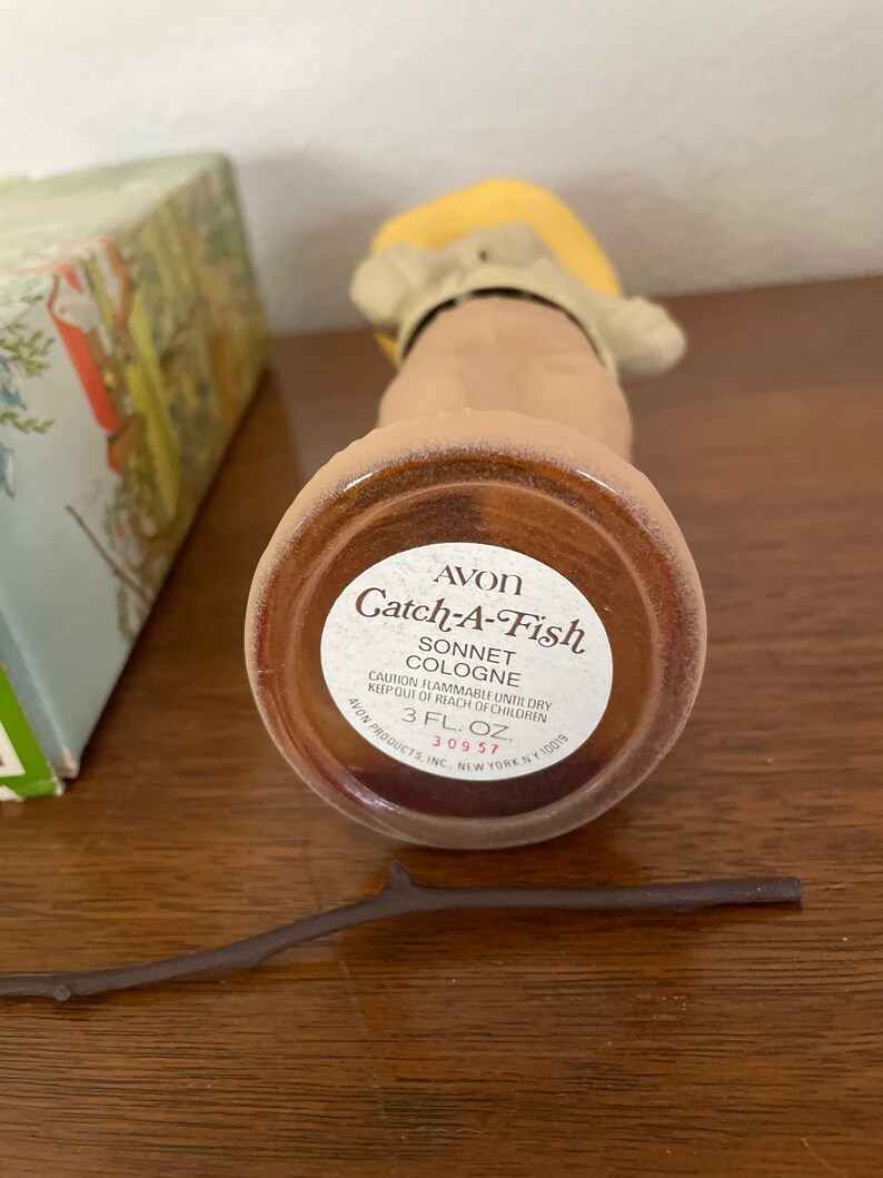 Vintage Avon Cologne Bottle, 1970's Avon Catch A Fish, Boy With Fishing ...