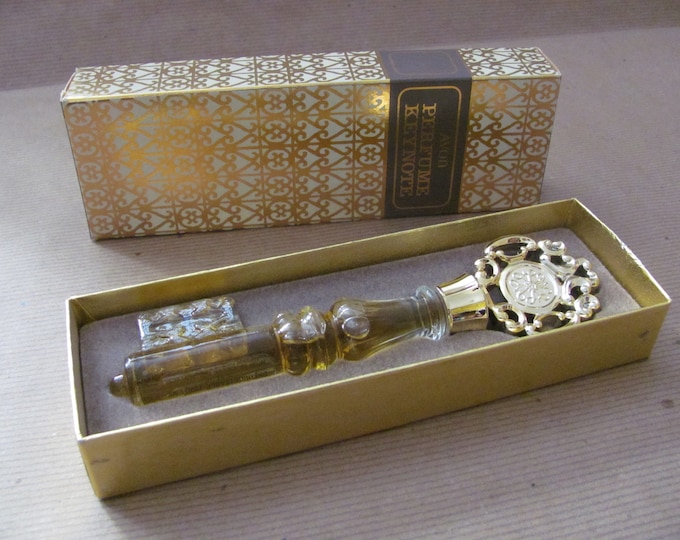 Vintage Avon Glass Key Perfume Bottle, 1970's Avon Keynote, Avon ...