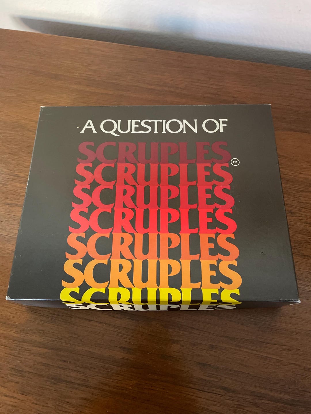 Vintage Card Game, 1980's A Question of Scruples Card Game, Complete ...