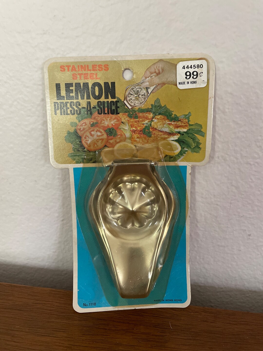 Vintage NOS Lemon Juicer, 1960's Lemon Press A Slice, Stainless Steel ...
