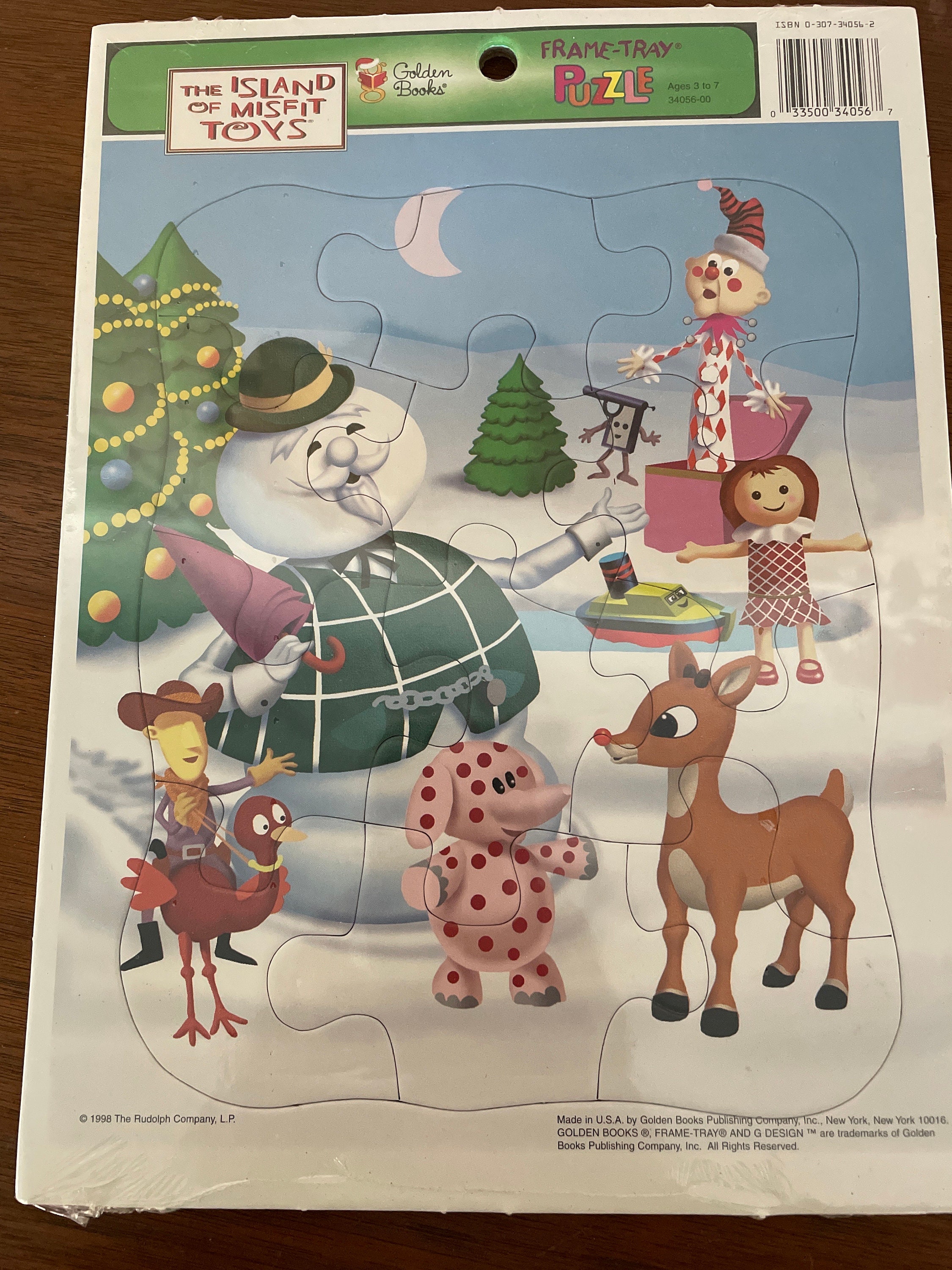 Vintage NOS Rudolph Puzzles, 1990's Golden Books Island of Misfit Toys ...