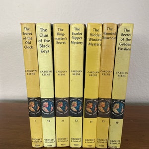 Vintage Nancy Drew Book Collection, 1950's Nancy Drew Mystery Books ...