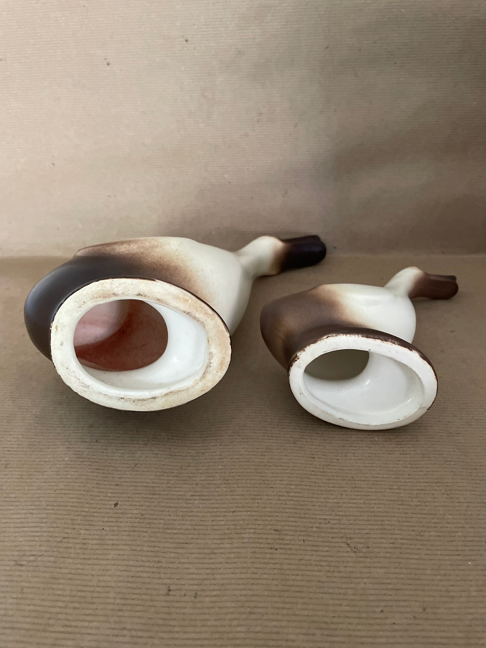 Vintage Geese Figurines, 1960's Howard Pierce Pottery Geese Figurines ...