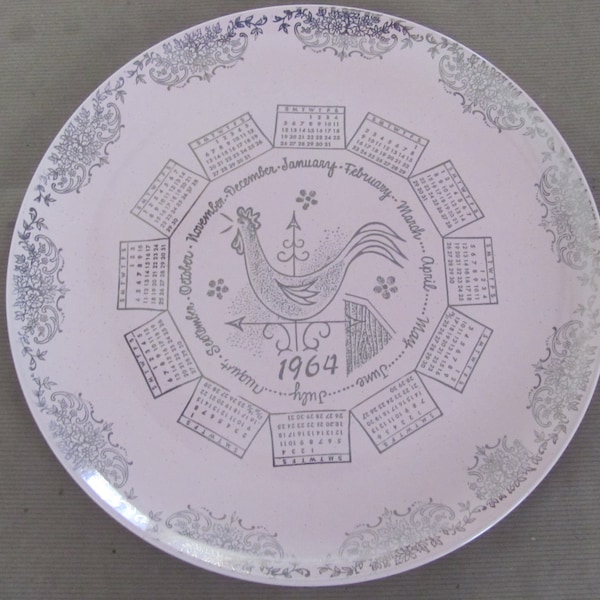 Calendar Plate - Etsy