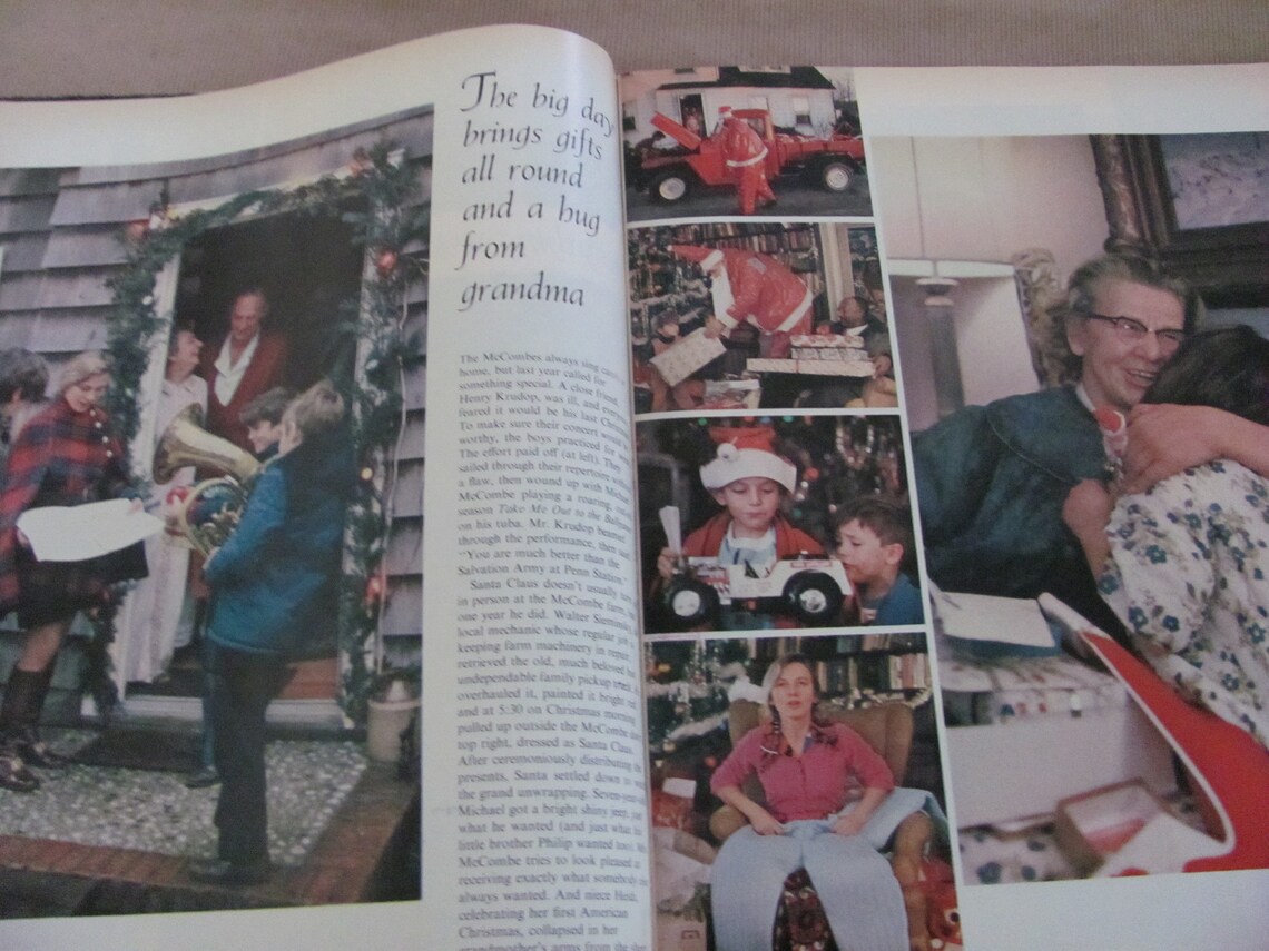 Vintage Christmas Magazine, 1970's Life Magazine, Joys of Christmas ...