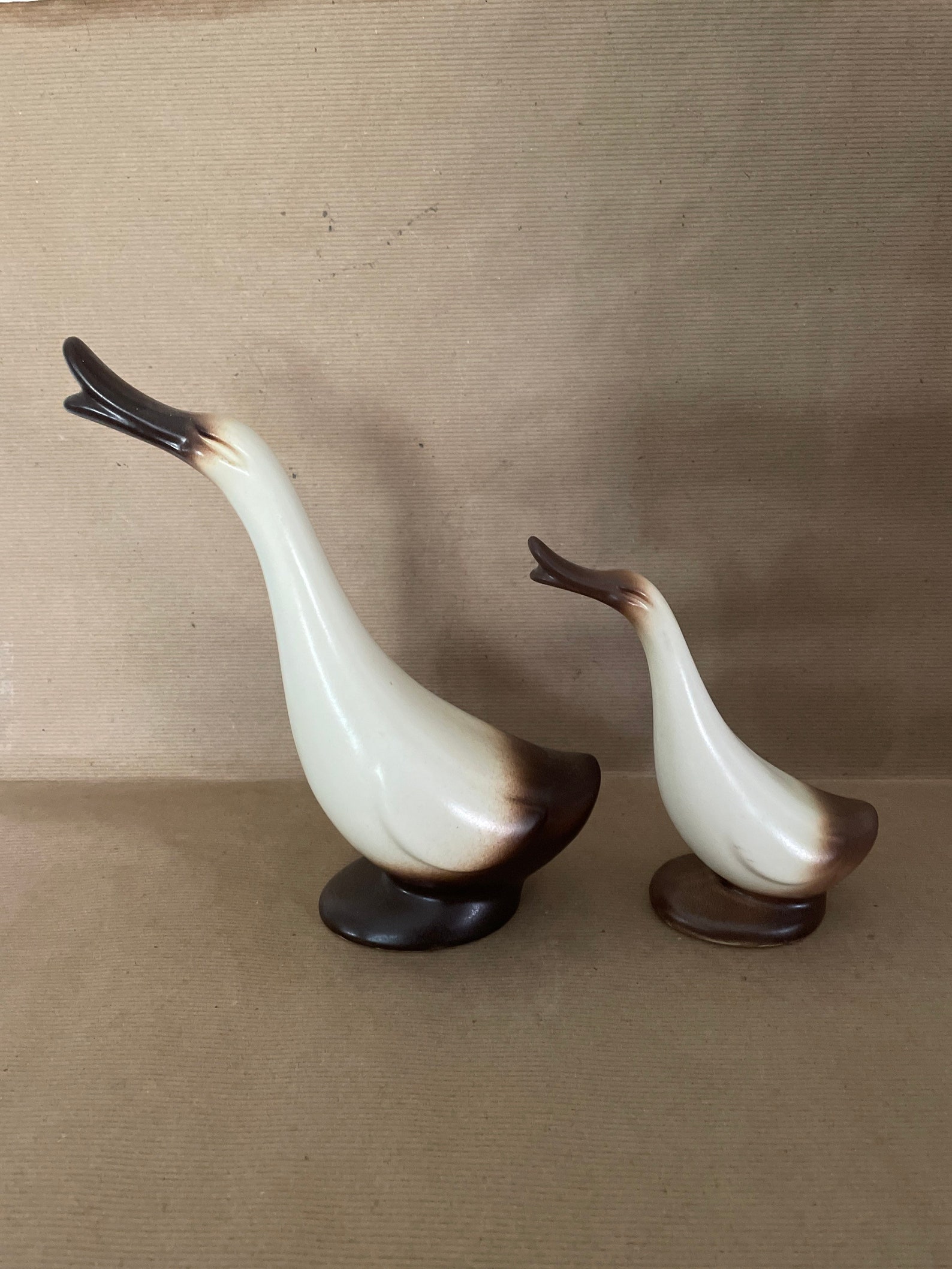 Vintage Geese Figurines, 1960's Howard Pierce Pottery Geese Figurines ...