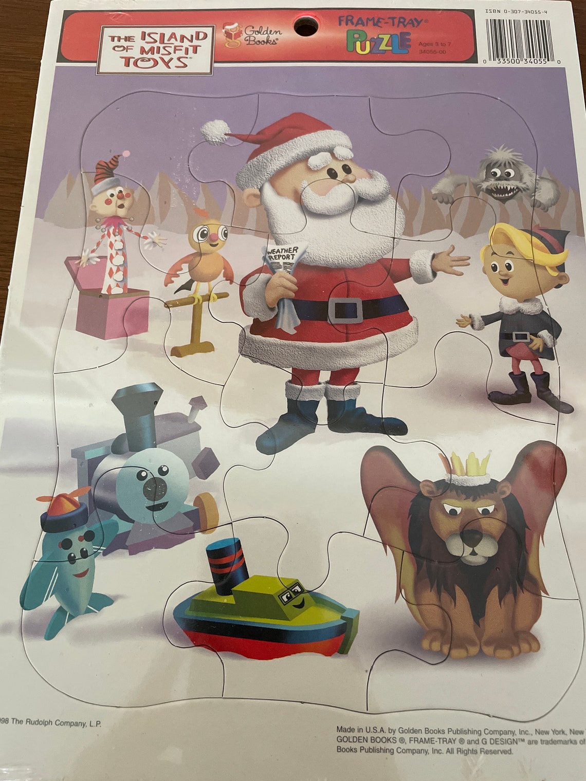 Vintage NOS Rudolph Puzzles, 1990's Golden Books Island of Misfit Toys ...