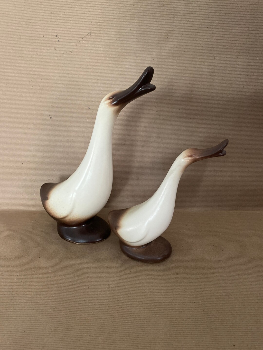 Vintage Geese Figurines, 1960's Howard Pierce Pottery Geese Figurines ...