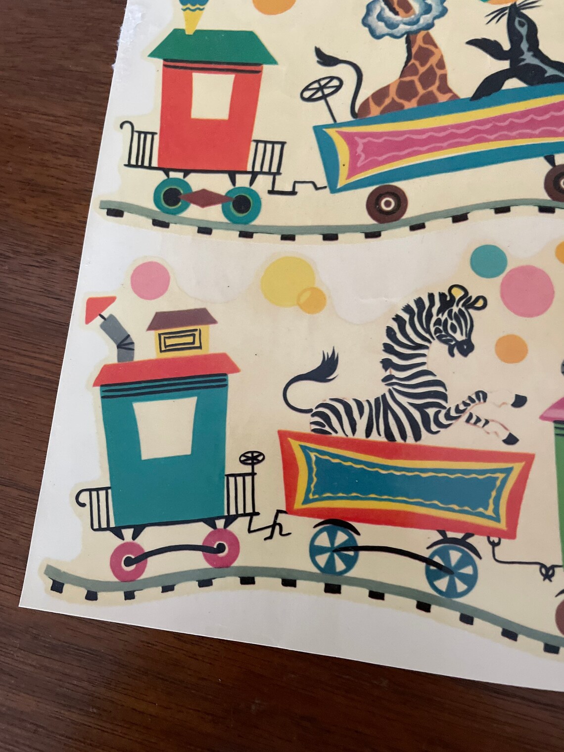 Vintage Circus Decal Set 1950's Meyercord Water Decal | Etsy