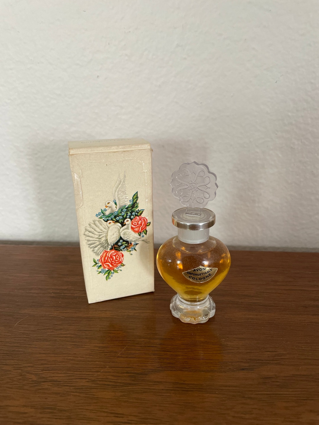 Vintage Avon Cologne Bottle, 1960's Avon Unforgettable Cologne ...