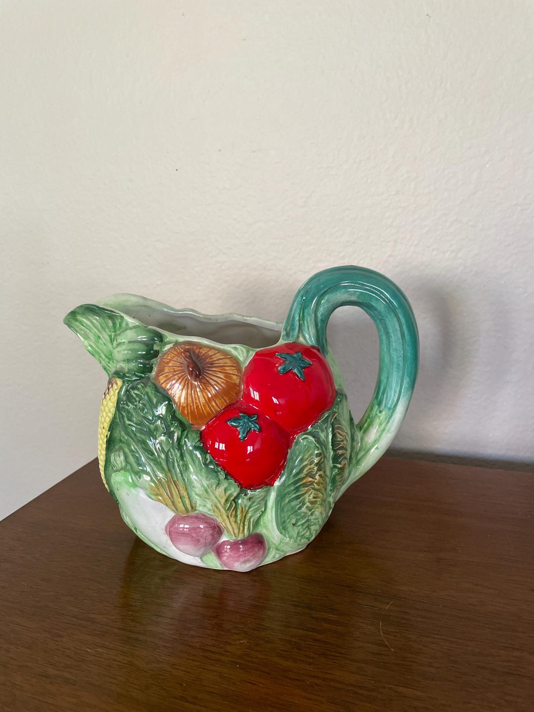 Vintage Vegetable Pitcher, 1970's Takahashi of San Francisco Ceramic ...