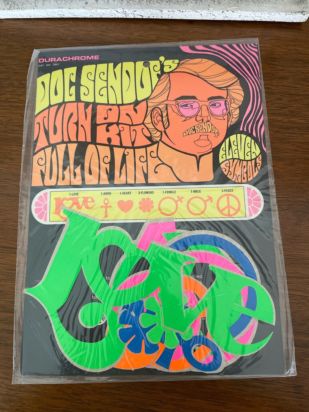 Vintage NOS Mod Stickers, 1970's Durachrome Doc Sendof's Turn on Kit ...
