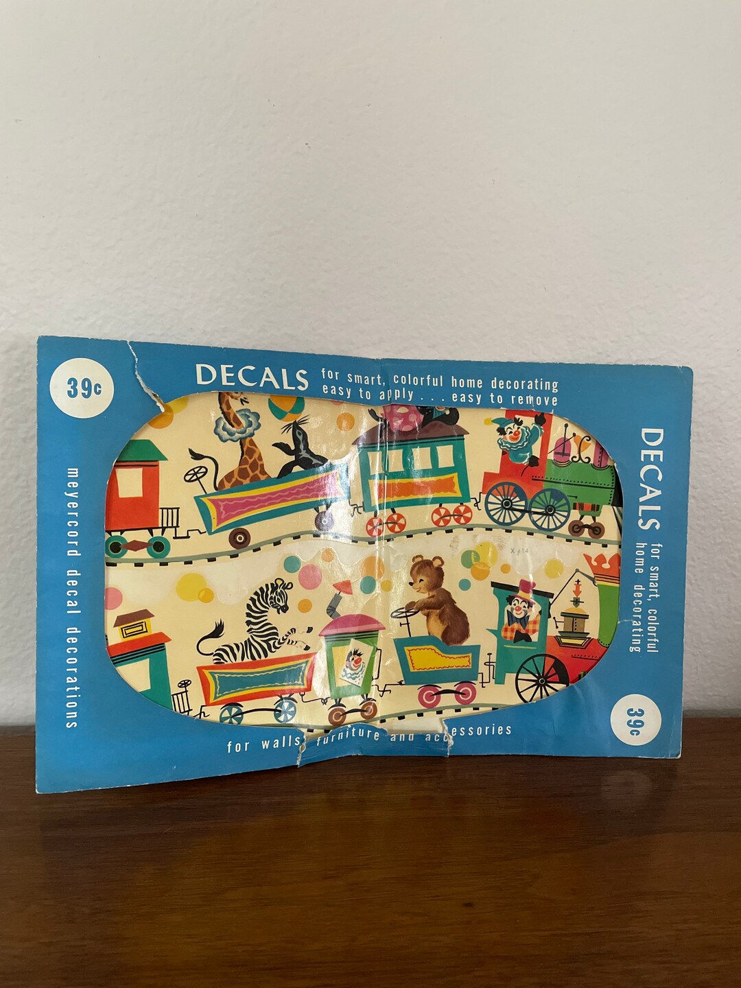 Vintage Circus Decal Set, 1950's Meyercord Water Decal Set, Circus ...