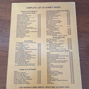 Vintage Dessert Cookbook, 1960's Sunset Cookbook of Desserts, 1960's ...